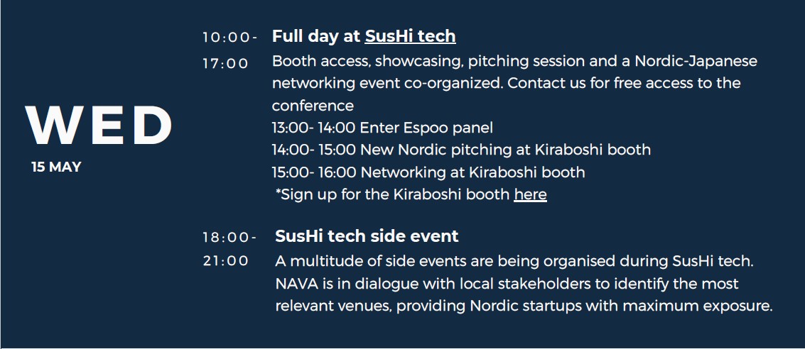 NEW NORDIC COMMUNITY AT SUSHI TECH WEEK IN TOKYO - NAVA